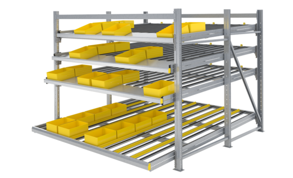 Rack dynamique Carton/bac | Configurateur | MSM Ingéniérie