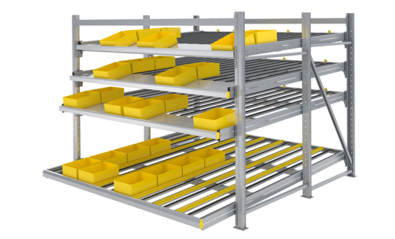 Rack dynamique Carton/bac | Configurateur | MSM Ingéniérie
